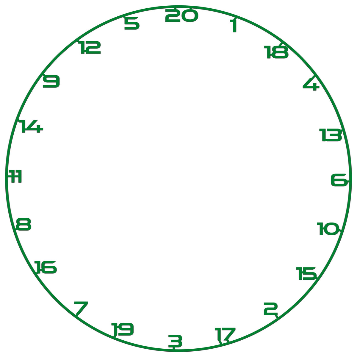 Bullet Custom Zahlenring Grün – Cubedarts