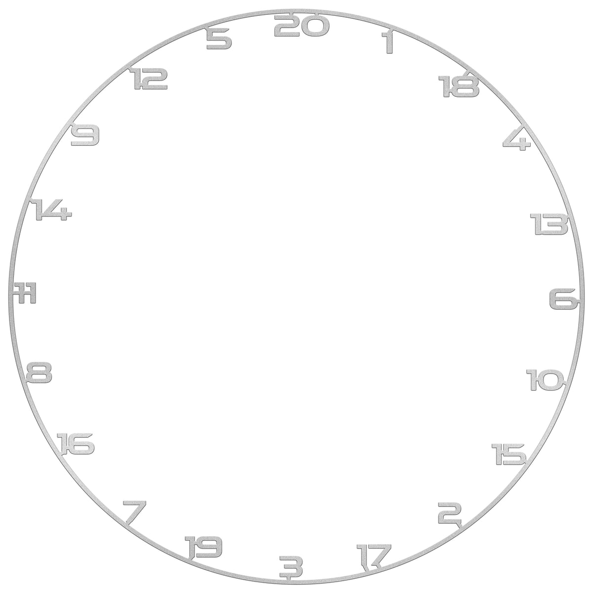 Bullet Custom Zahlenring Silber – Cubedarts