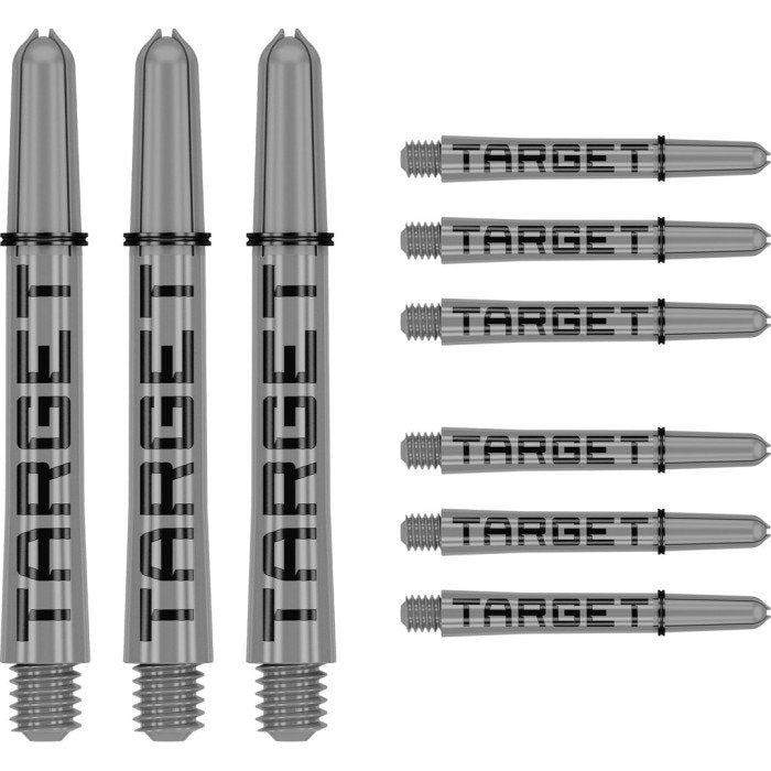 Target Pro Grip Tag Shafts Grau/Schwarz | 3 Sets – Cubedarts